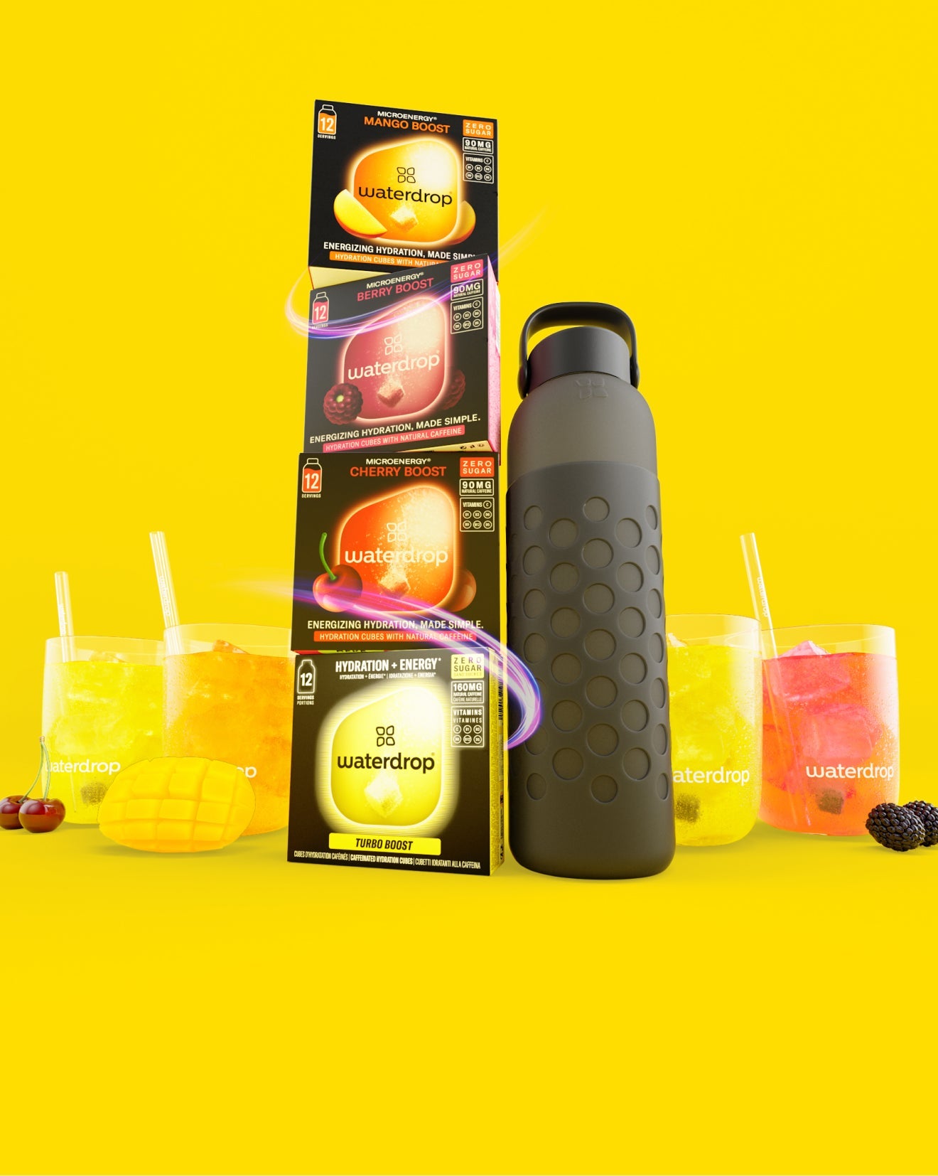 Get our strongest Microenergy flavour – TURBO BOOST now | waterdrop®