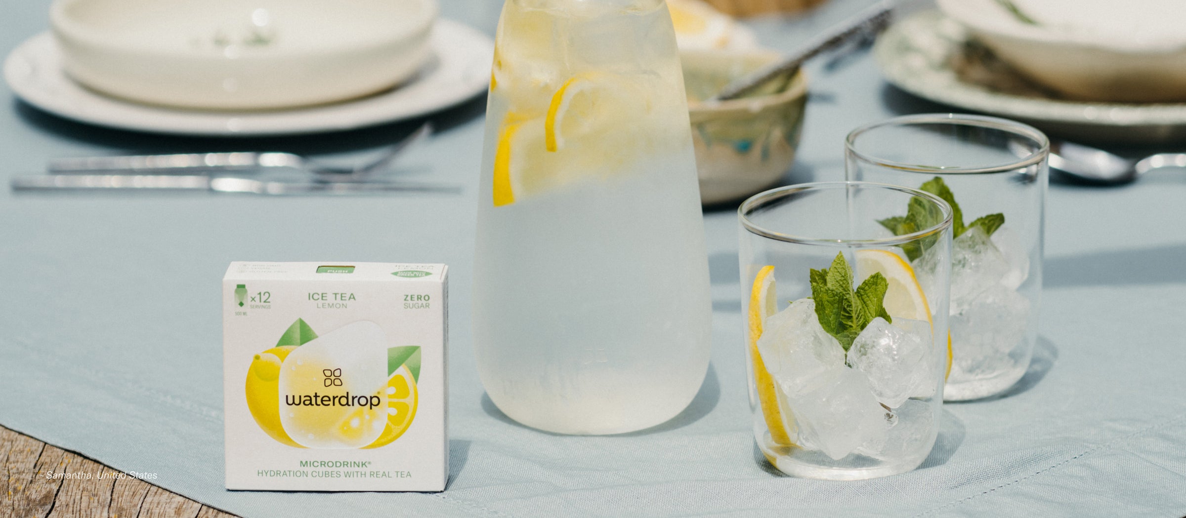 Microdrink ICE TEA LEMON: Order now | waterdrop®