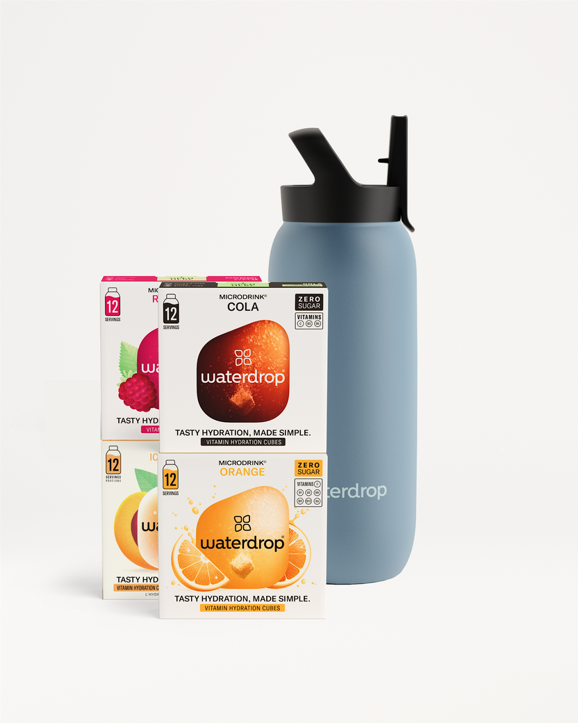 Variety packs - Hydration cubes & water bottle | waterdrop®